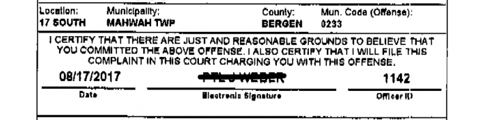 Anatomy of a NJ Traffic Ticket | Rosenblum Law